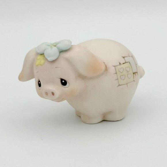 Enesco | Art | 982 Vintage Precious Moments Pig With Patches E9267 ...